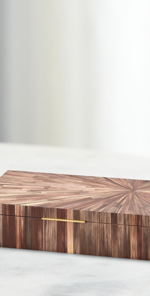 Jamie Young - Palm Marquetry Box