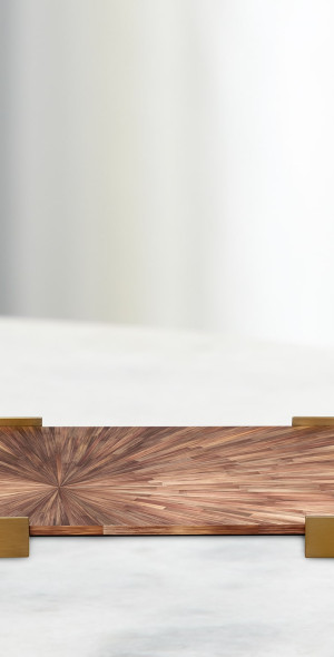 Jamie Young - Palm Marquetry Tray