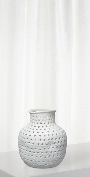 Jamie Young - Porous Vase in Matte White Porcelain