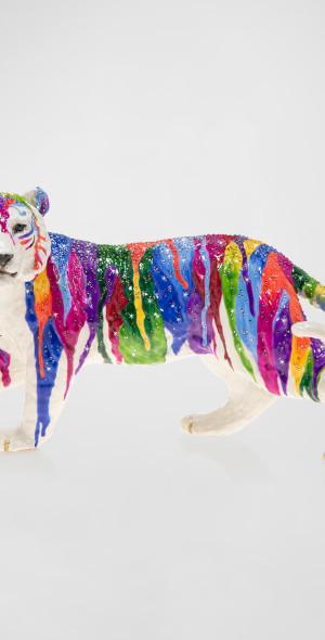 Jay Strongwater - Grand Jewel Tiger Figurine