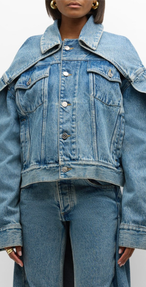 Jean Paul Gaultier - Folded Oversized Denim Jacket
