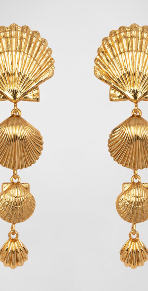 Jennifer Behr - Talay Shell Drop Earrings