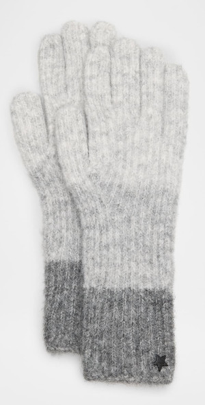 Jocelyn - Colorblock Knit Wool-Blend Gloves