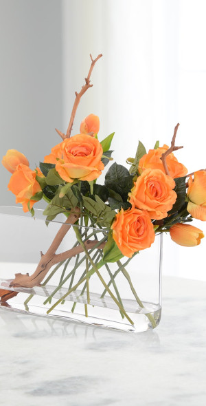 John-Richard Collection - Mango Tango Floral Arrangement