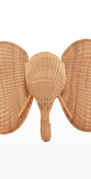 Jonathan Adler - Wicker Elephant Wall Art