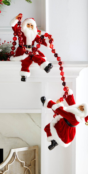 Karen Didion Originals - Traditional Poseable Santa Pair