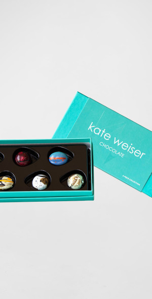 Kate Weiser Chocolate - 6-Piece Hand Painted Bonbon Assortment