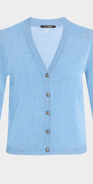 Kobi Halperin - Anthia Sequin Button-Down Sweater