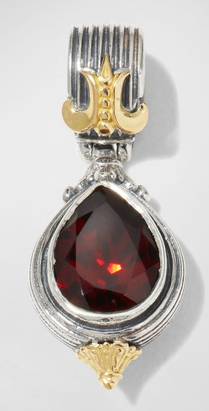 Konstantino - Two-Tone Rhodalite Pendulum Pendant
