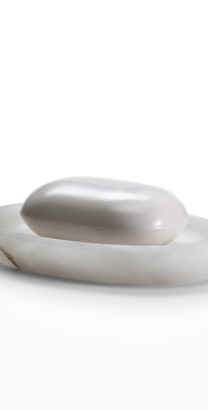 Labrazel - Alisa Alabaster Soap Dish, White