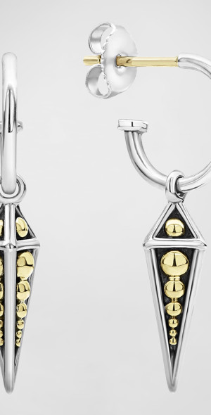 LAGOS - KSL 2-Tone Pyramid Drop Earrings