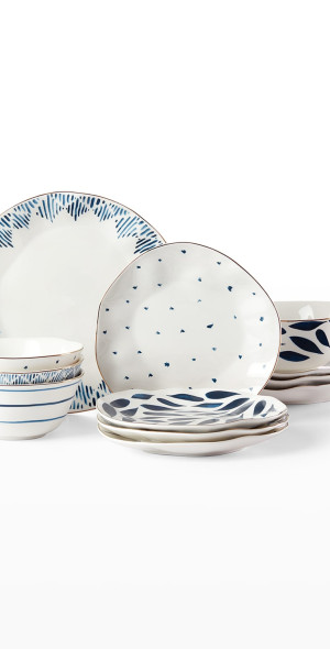 Lenox - Blue Bay 12-Piece Dinnerware Set