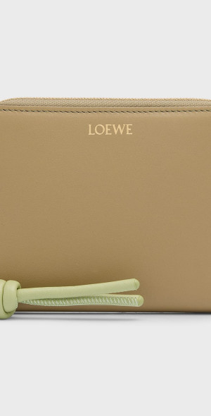 Loewe - Knot Zip Leather Compact Wallet