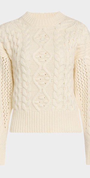 Loulou Studio - Eustace Cable Wool Cashmere Sweater