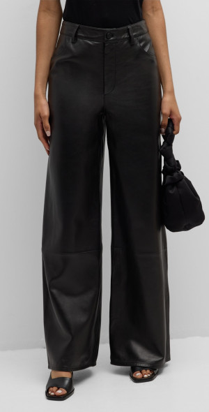 Loulou Studio - Figari Wide-Leg Leather Pants