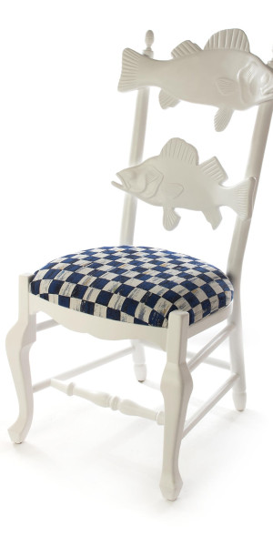 MacKenzie-Childs - Outdoor Royal Check Fish Chair