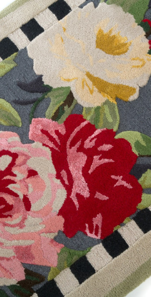 MacKenzie-Childs - Tudor Rose Rug, 3' x 8'