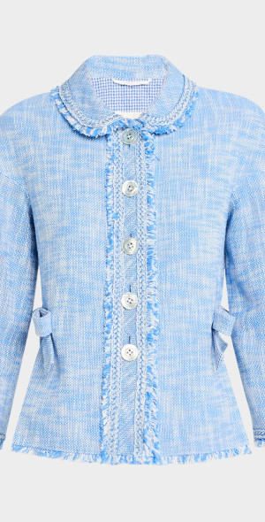 Maison Common - Bows Cotton-Blend Tweed Jacket