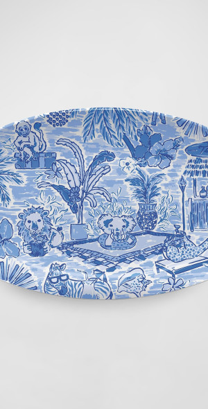 Mariposa - Animal Vacay Blue Platter