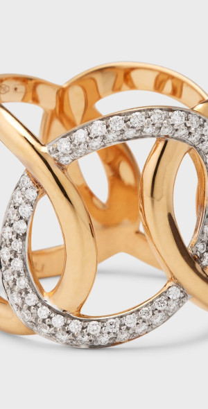 Mattioli - 18K Rose Gold Hiroko Ring with Diamond Oval