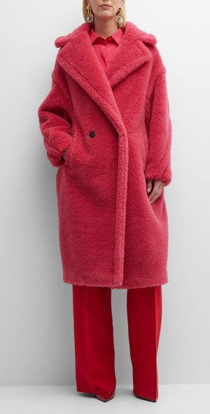 Max Mara - Tedgirl Alpaca Shearling Long Coat