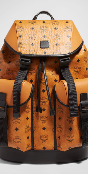 MCM - Men's Brandenburg Visetos Leather Backpack