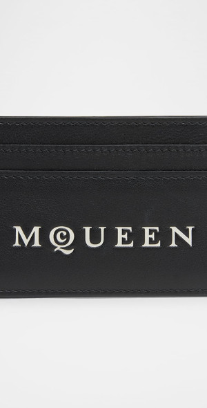 McQueen - Men's Logo Leather Card Holder