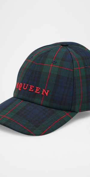 McQueen - Men's Tartan Check Logo Six-Panel Baseball Cap