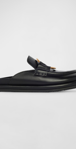 Moncler - Bell Leather Ring Loafer Mules
