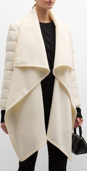 Moncler - Cape Jacket with Puffer Sleeves