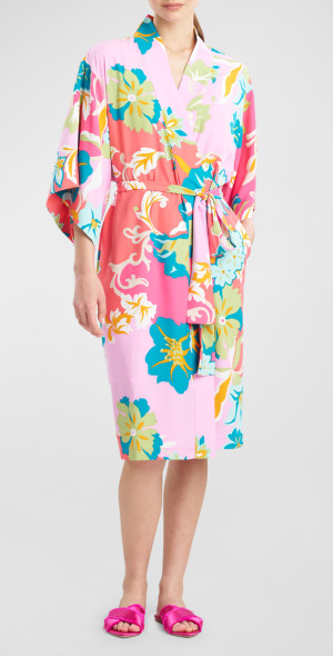 Natori - Marbella Floral-Print Robe