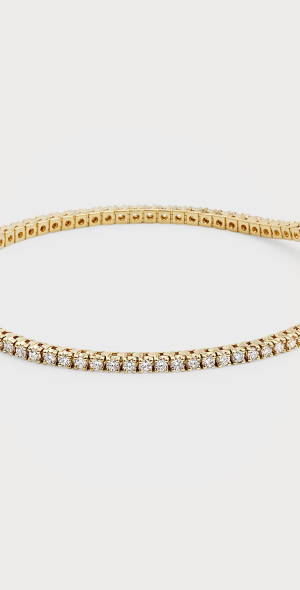Neiman Marcus Lab Grown Diamonds - 18k Yellow Gold Diamond Tennis Bracelet
