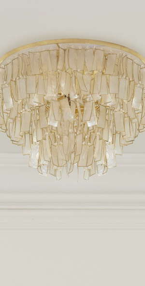 Neiman Marcus - Melissa 18" 2-Light Capiz Shell Flush Mount