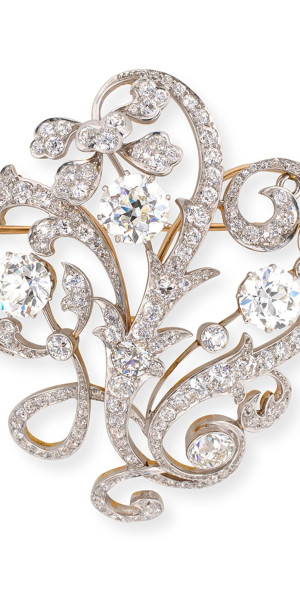 NM Estate - European-Cut Diamond Brooch/Pendant