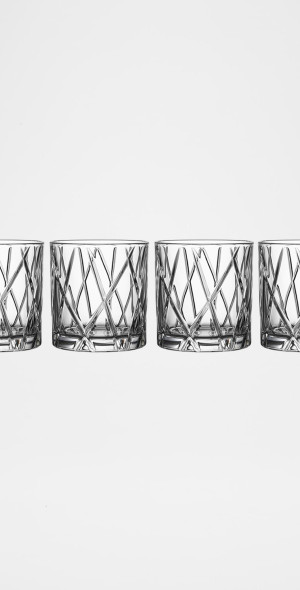 Orrefors - City Double Old-Fashioneds, Set of 4