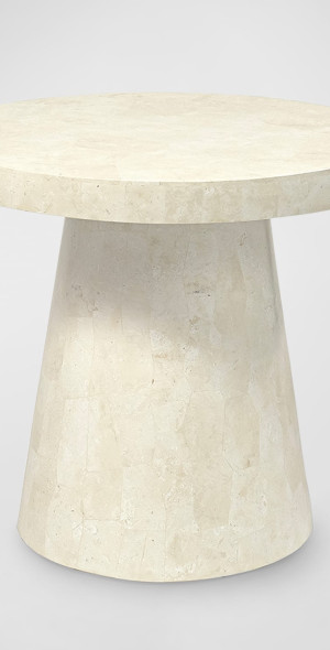 Palecek - Foley Stone Outdoor Side Table, Large