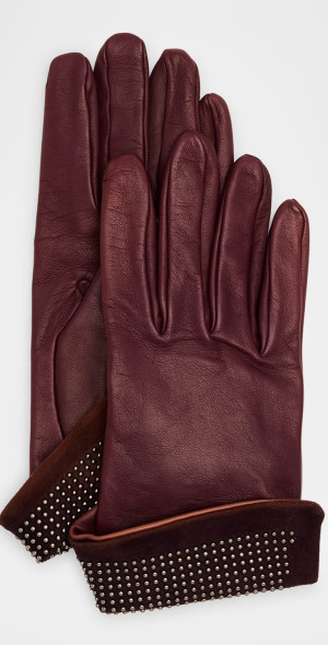 Paula Rowan - Ronnie Studded Leather Gloves