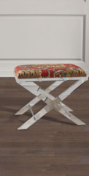 Port 68 - Cross Lucite Tiger Bench
