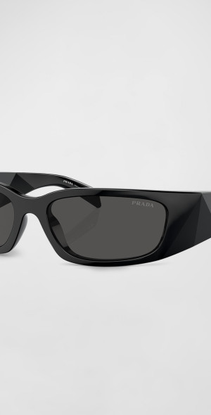 Prada - Logo Propionate & Plastic Wrap Sunglasses