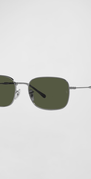 Ray-Ban - Engraved Logo Square Metal & Crystal Sunglasses, 53MM