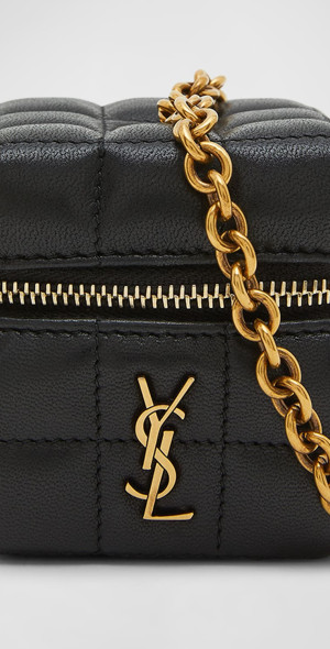 Saint Laurent - Mini YSL Cube Leather Top-Handle Bag
