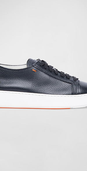 Santoni - Anginal Leather Low-Top Sneakers