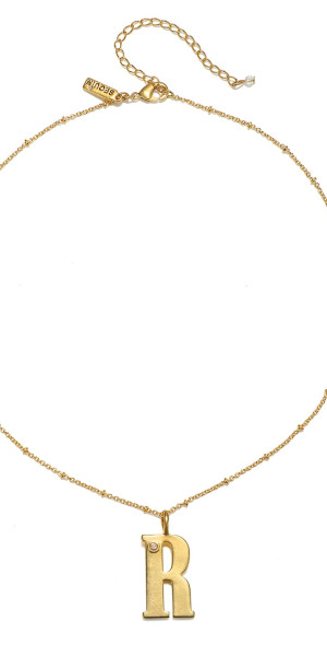 Sequin - Block Initial Necklace