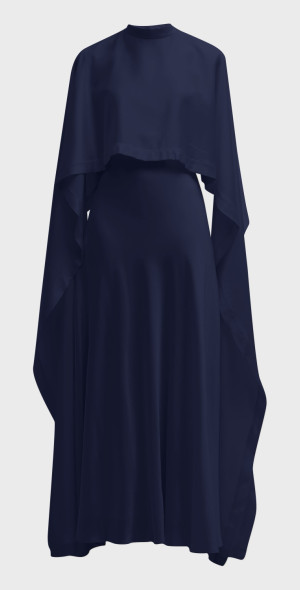 SIMKHAI - Amory Cutout Cape-Sleeve Gown