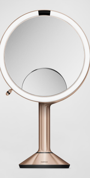 simplehuman - 8" Sensor Mirror Trio, Rose Gold