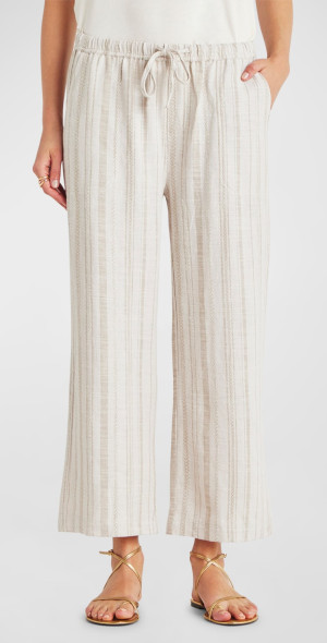 Splendid - Angie Linen Viscose Stripe Wide-Leg Pants