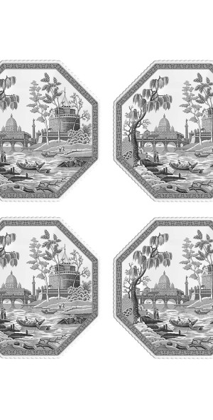 Spode - Heritage Rome Octagonal Plates, Set of 4