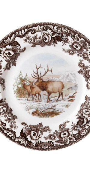 Spode - Woodland American Wildlife Elk Dinner Plate