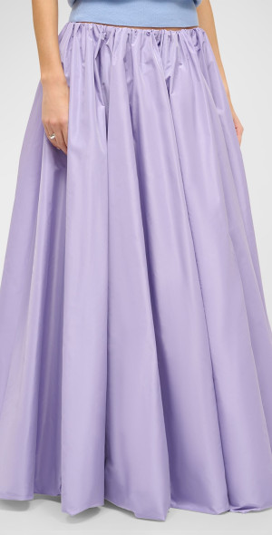 STAUD - Bellagio Full-Length Gathered Skirt