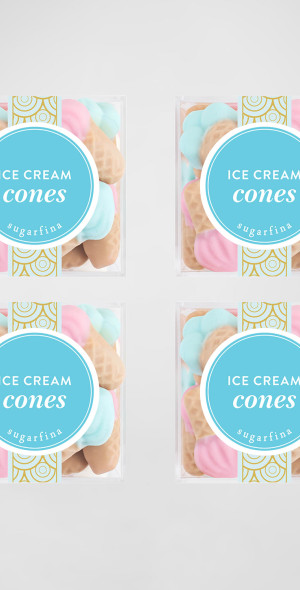 Sugarfina - Ice Cream Cones, Small Cube 4-Piece Kit